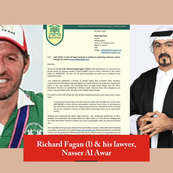 ‘Apologize, Retract & Remove Content,’ writes fraudster Richard Fagan’s ...