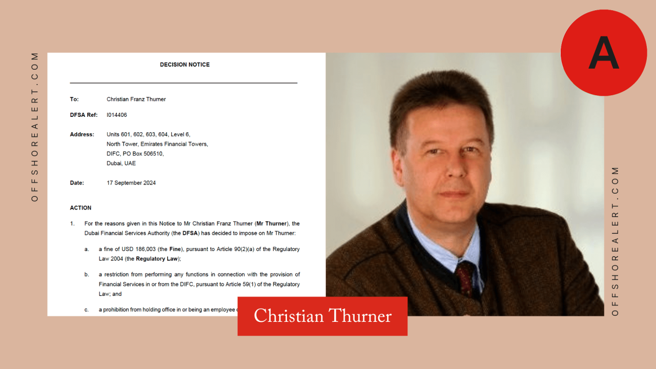 Christian Thurner: $183K Fine & Disqualification (Dubai) - OffshoreAlert