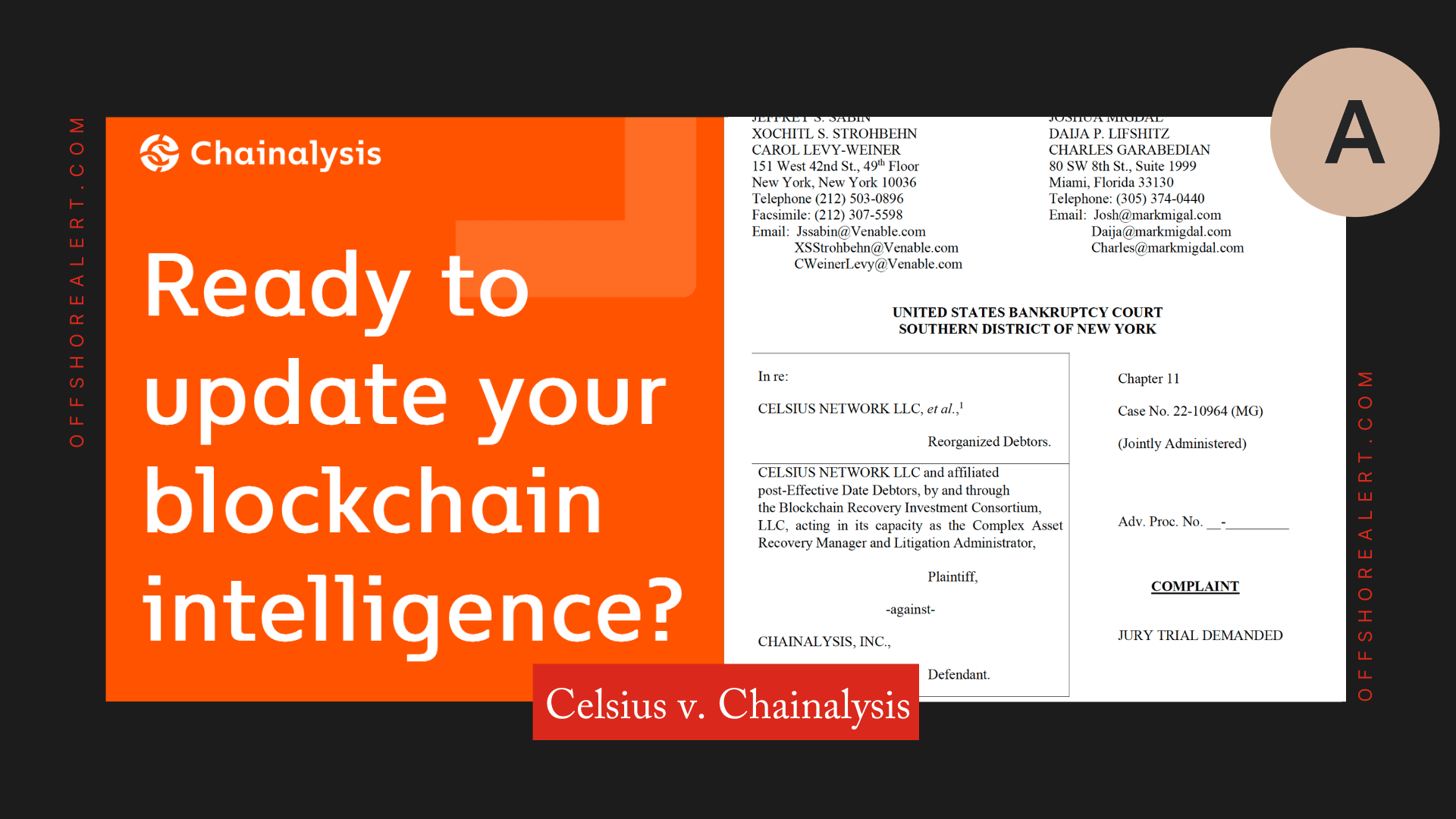 Blockchain firm Chainalysis sued by bankrupt crypto lender Celsius over ‘sham audit confirming ...